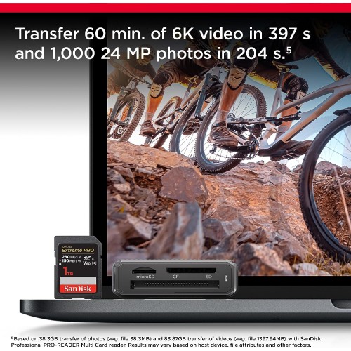 SANDISK EXTREME PRO SDXC 256GB V60 UHS-II Memory Card